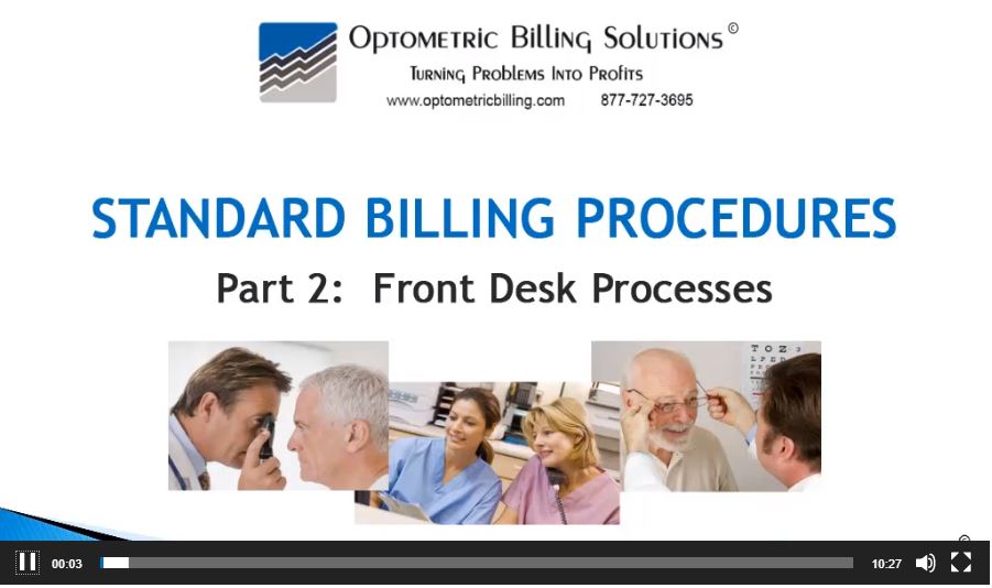 Training Videos are Working | Optometric Billing Solutions